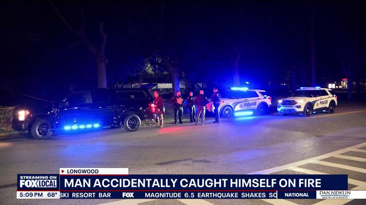 Man hospitalized after fire incident in Seminole County wood