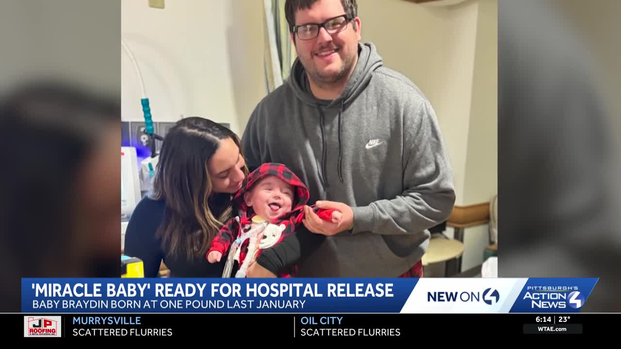 Pittsburgh miracle baby Braydin prepares to go home after nearly a year ...