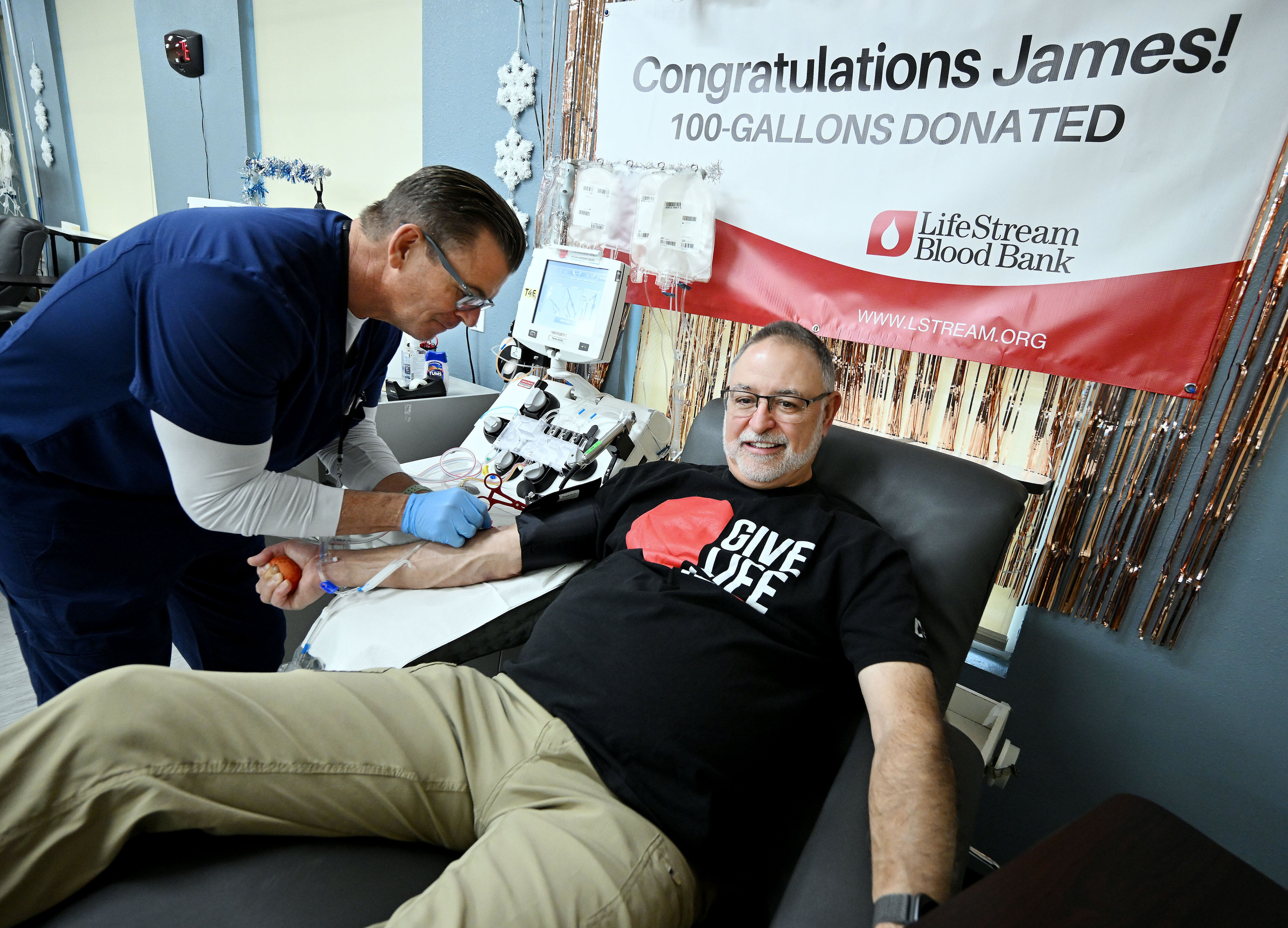 Riverside blood donor caps 2025 with milestone donation
