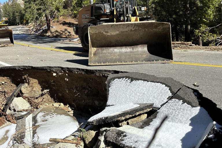 California mountain highway used by millions 'destroyed' by heavy rainfall