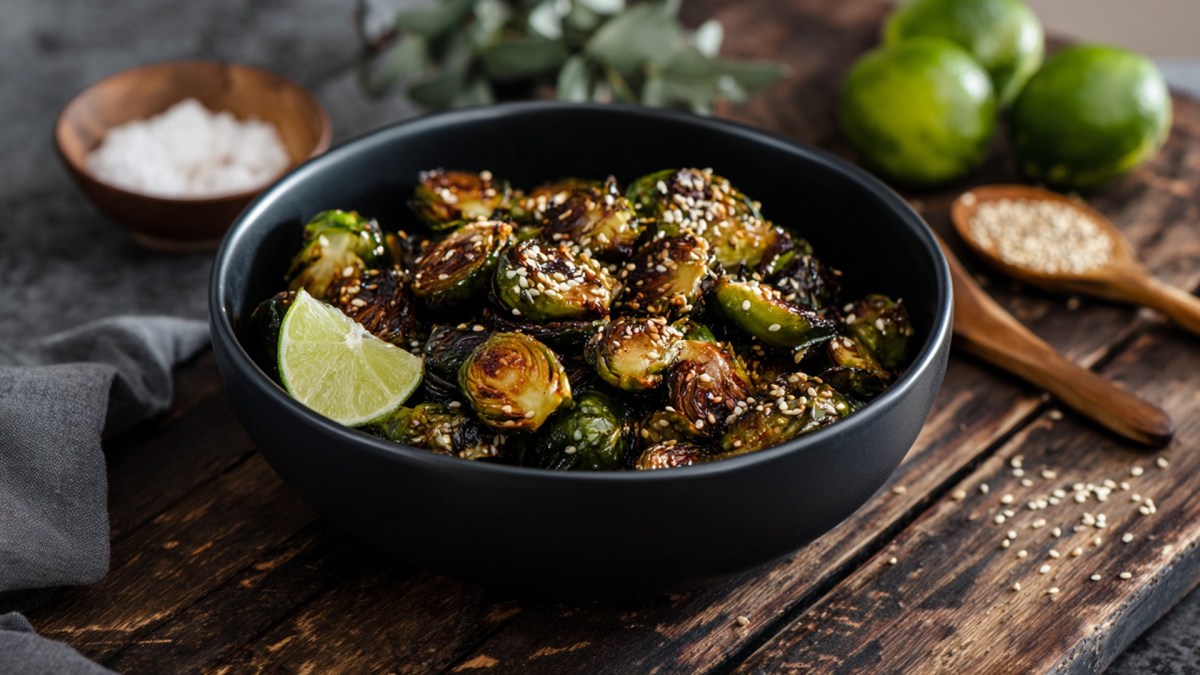Air fryer honey sriracha Brussels sprouts