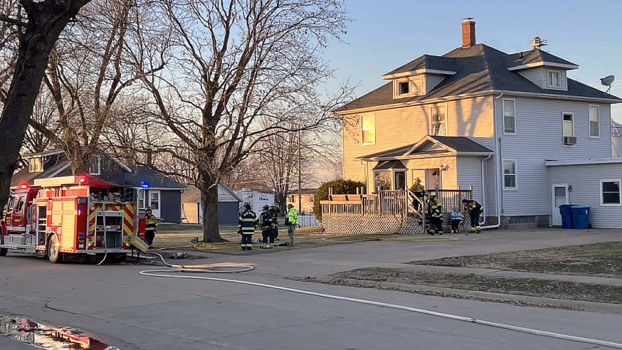 1 airlifted after fire in eastern Iowa where crews found grenade