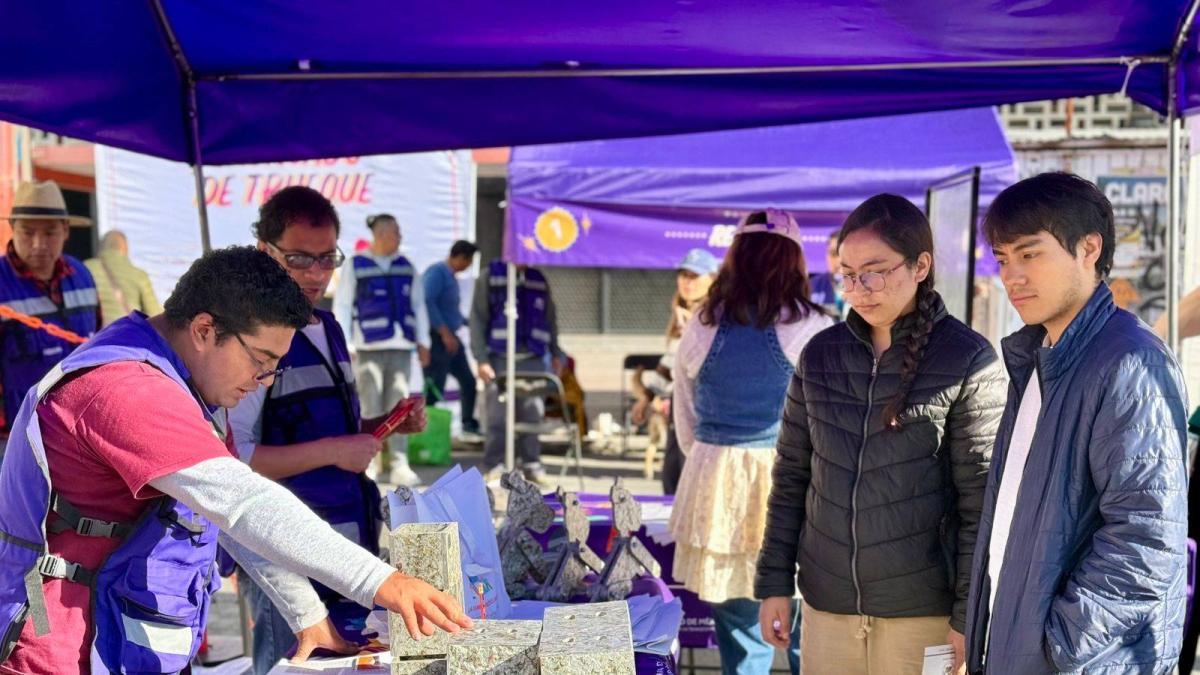 ¿Tienes PET y cartón acumulado? Llévalo al Mercado del Trueque