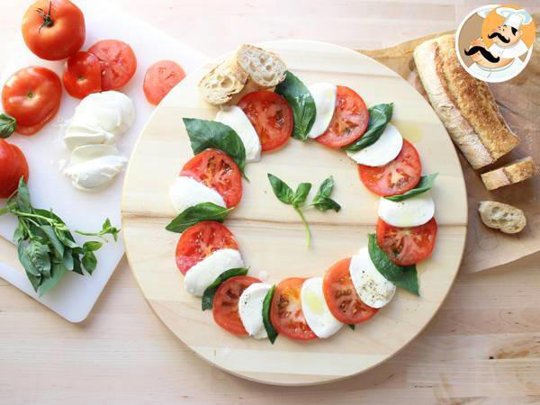 Ensalada caprese fresca italiana