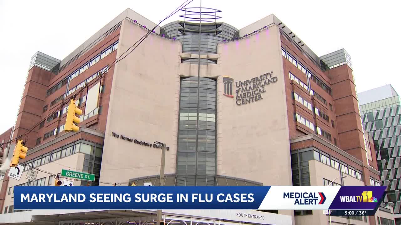 Flu cases surge in Maryland, hospital ERs overwhelmed