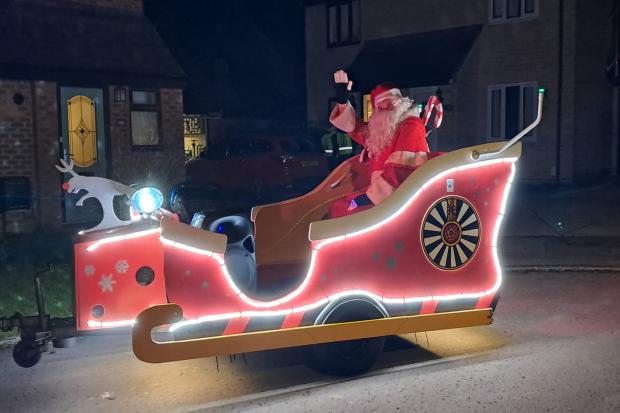 Thousands of pounds raised by charity Santa sleigh ride