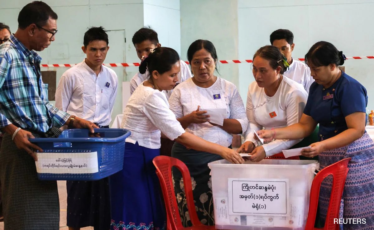 Myanmar's military-backed party leads after 1st phase of controversial ...