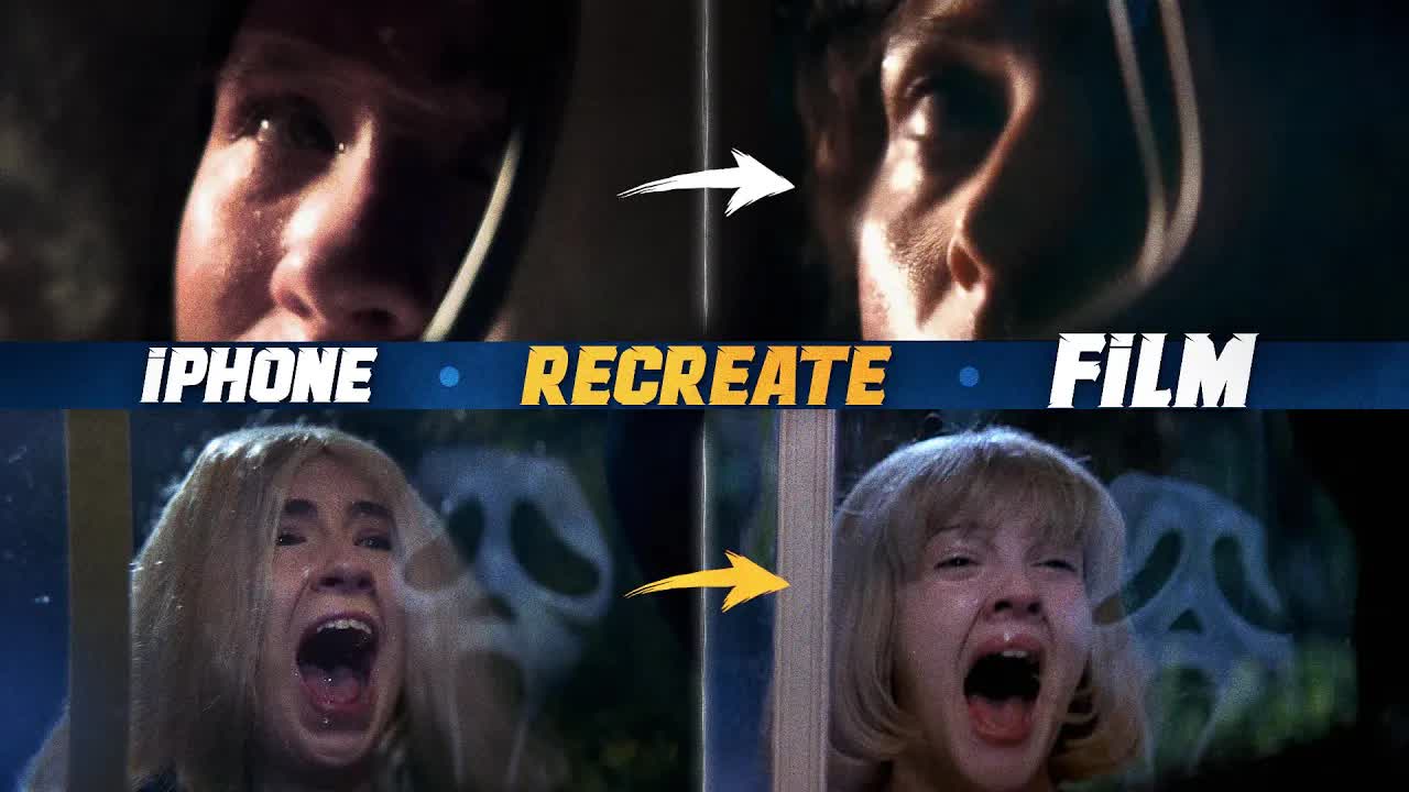 Can we recreate this shot from Scream with an iPhone 14?