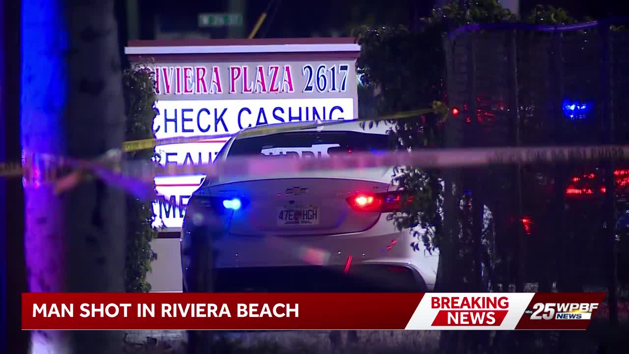 Man critically injured in Riviera Beach shooting