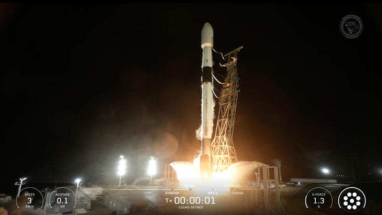 SpaceX launches Italian Earth-observing satellite to orbit on the 1st ...