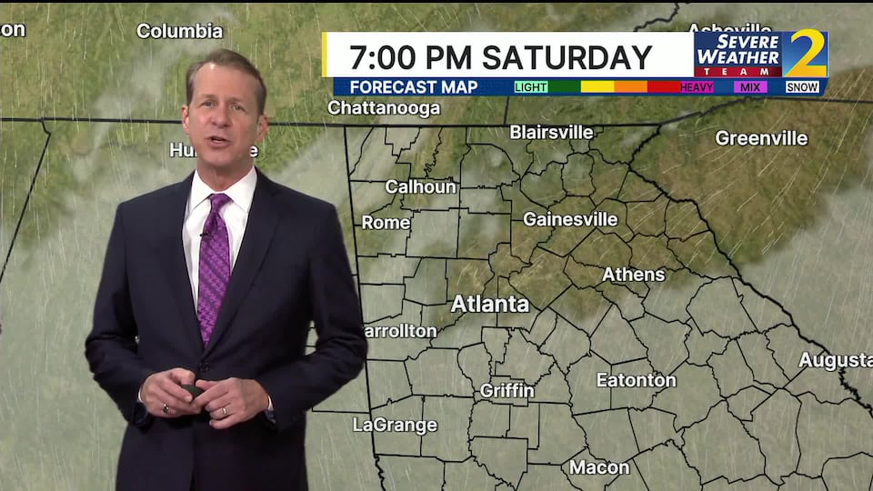Rain expected overnight but will move out by Saturday night