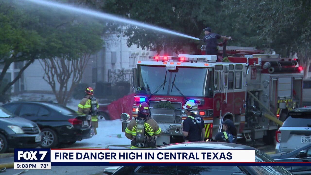 Fire danger rises in Central Texas due to warm winds