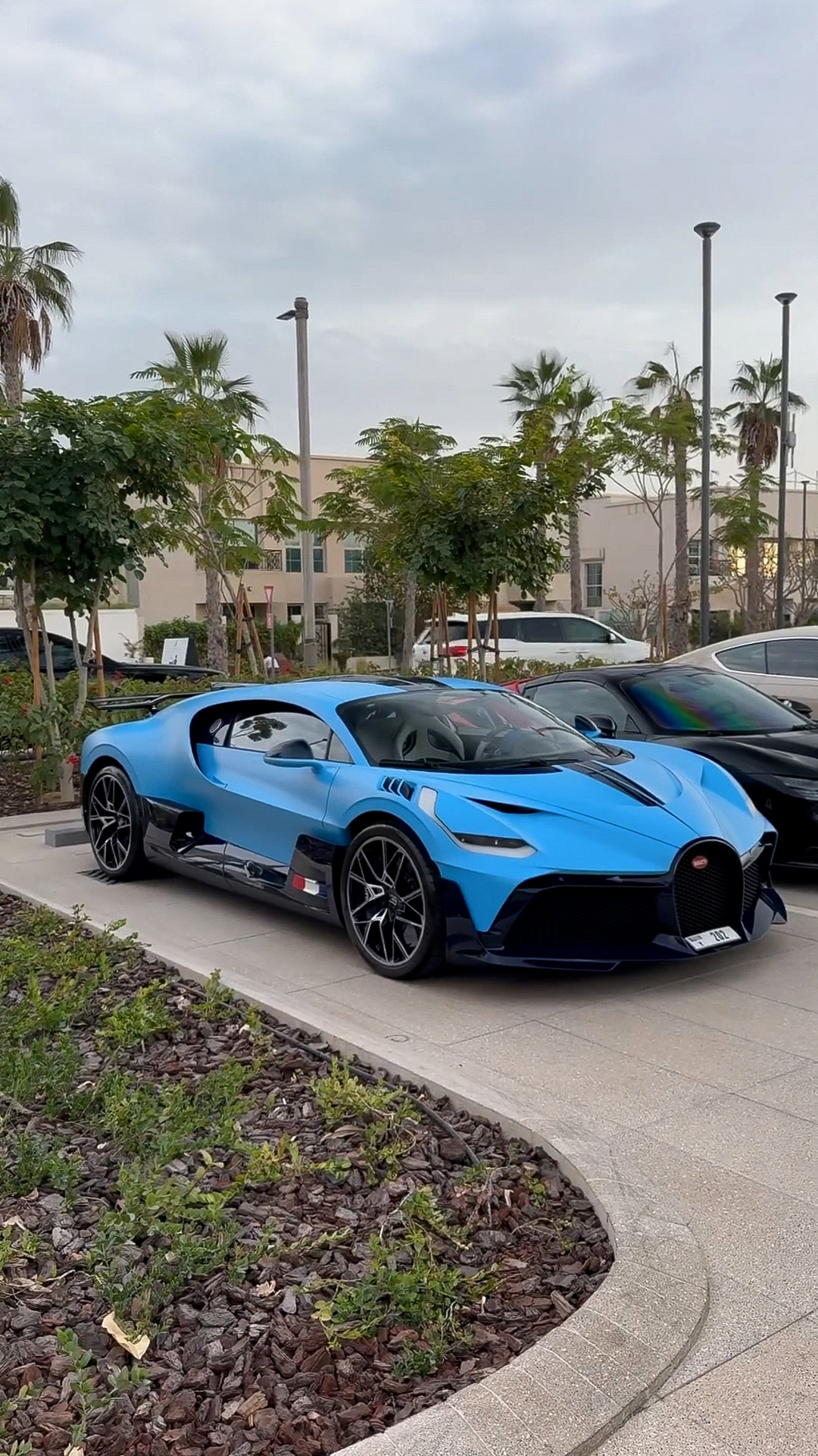 Rare Bugatti Divo parked in the city