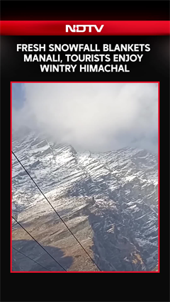 Himachal Pradesh | Fresh snowfall blankets Manali, tourists enjoy ...