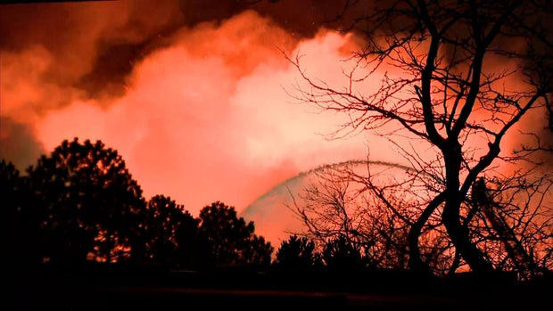 Denver fire crews rush to three-alarm fire at building under ...