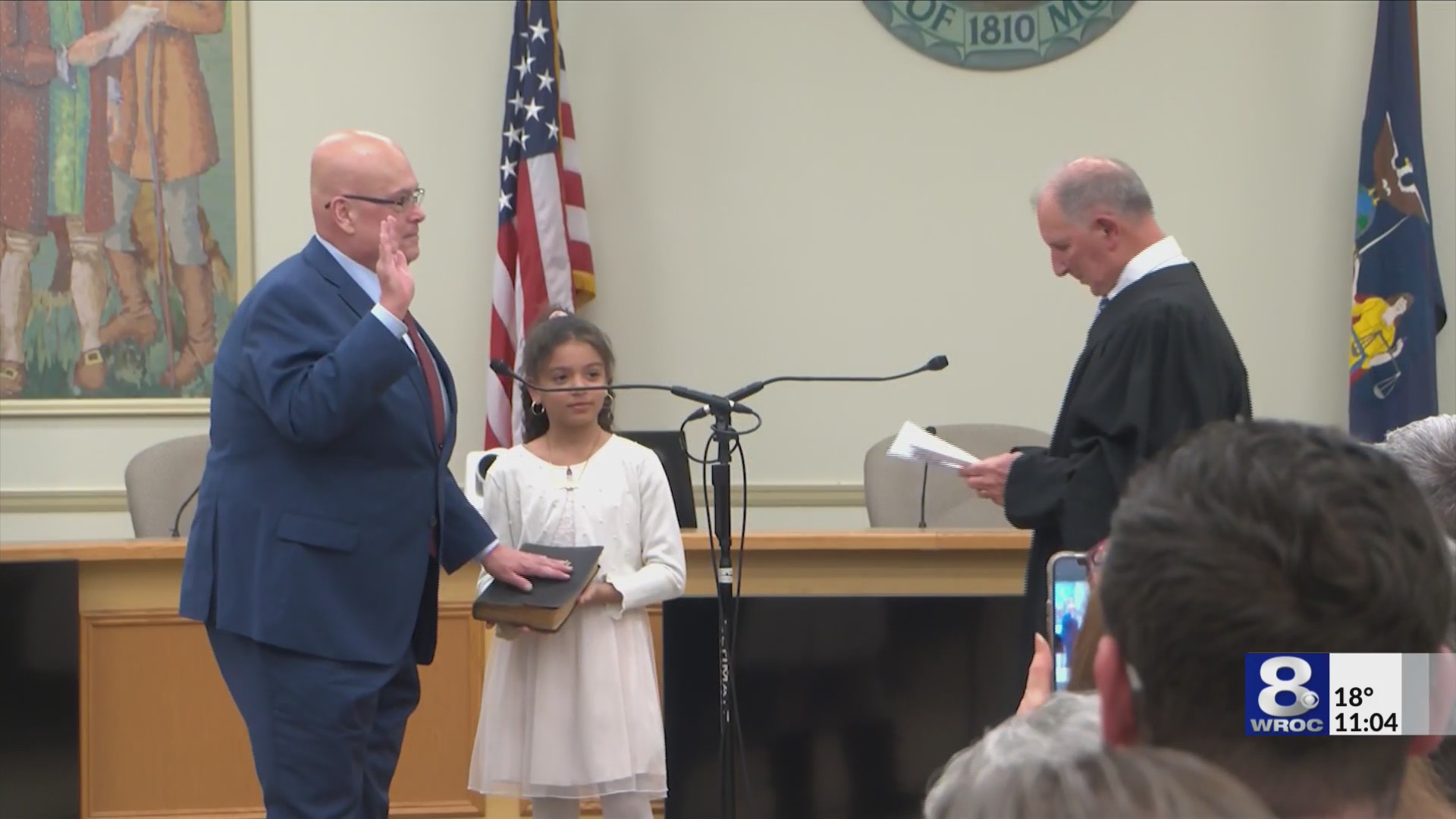 Town supervisors sworn in for Penfield, Greece, Brighton