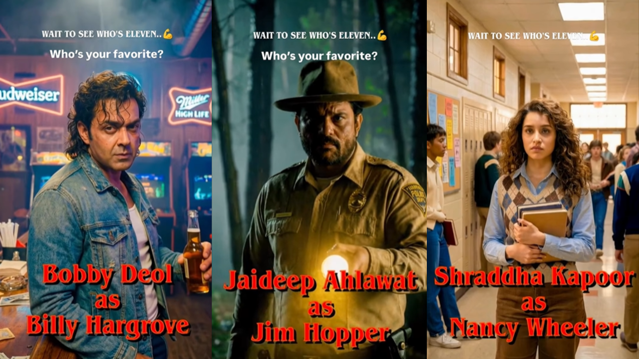 Alia as Eleven & Shraddha as Nancy, AI reimagines Indian Stranger ...