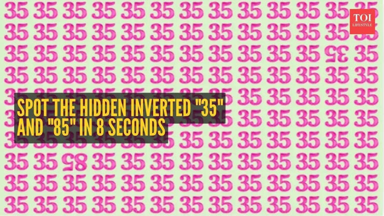 Ready to test your eagle eyes? Spot the hidden inverted "35" and "85 ...