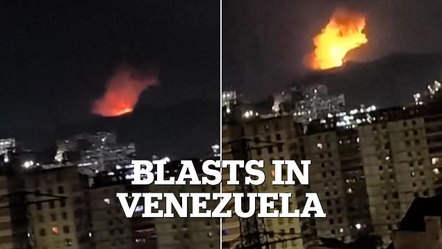 Explosions and smoke seen in Venezuela's capital Caracas