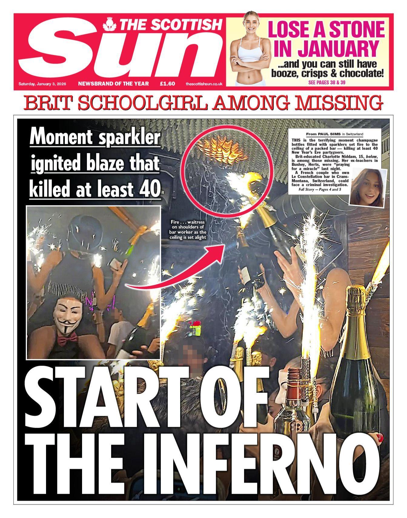 Scotland's papers: School staff payouts and shoplifting crisis