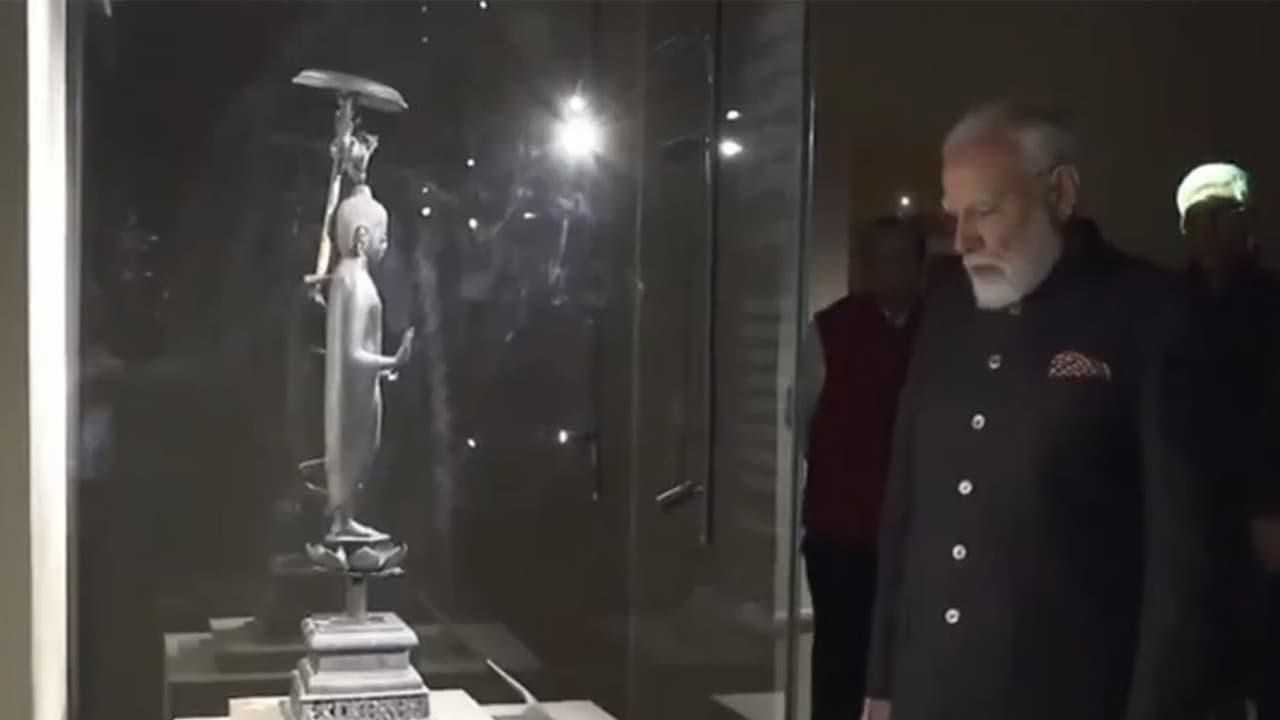 PM Modi inaugurates 'The Light & the Lotus' Buddha relic exhibition