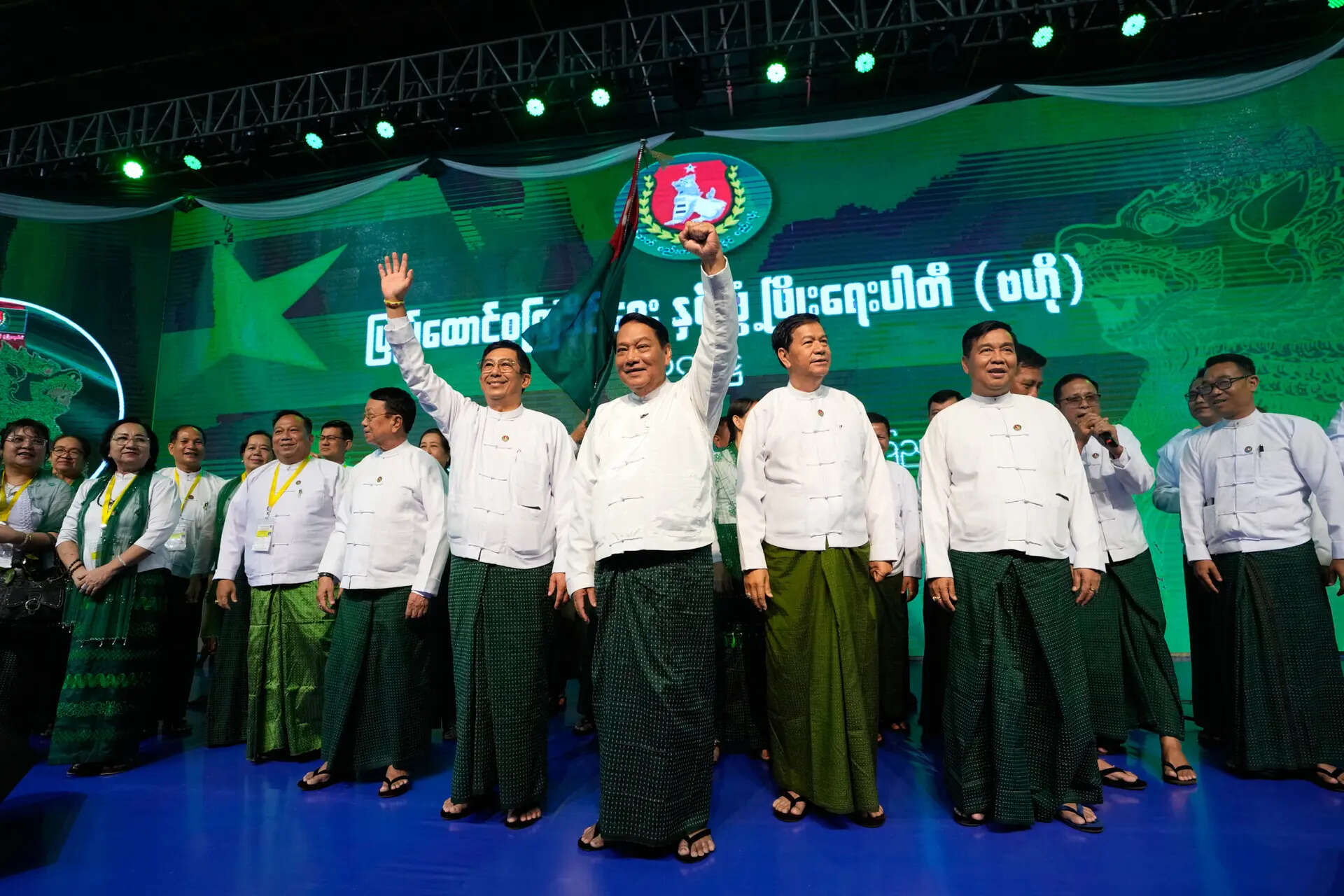 Military-backed party leads in early election results in Myanmar