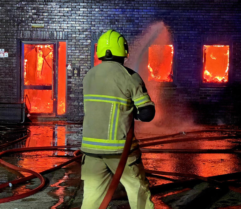 Meadowhall: Firefighters still at scene of blaze near Sheffield ...