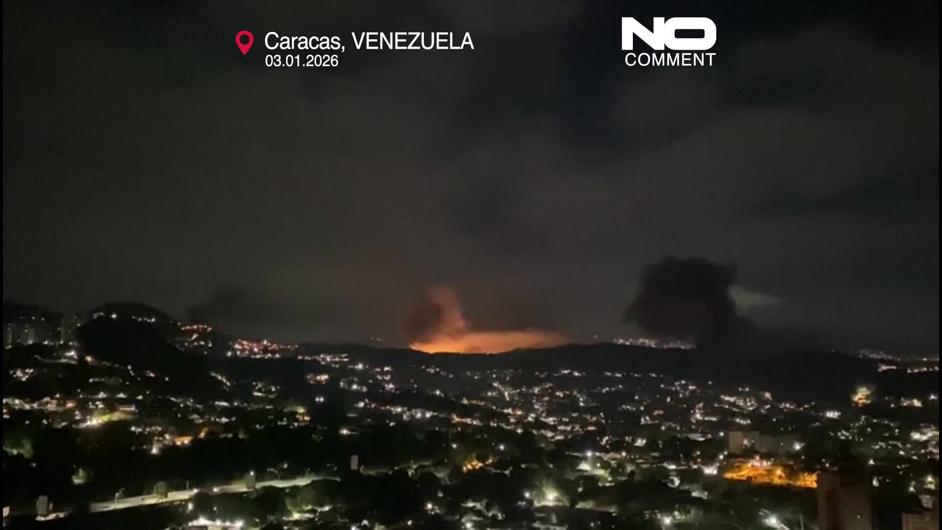 Videos zeigen Explosionen in Venezuelas Hauptstadt Caracas