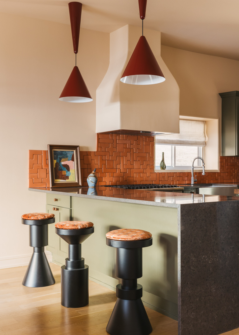 This kitchen's Tetris-style tiling has become my new favorite tiling trend