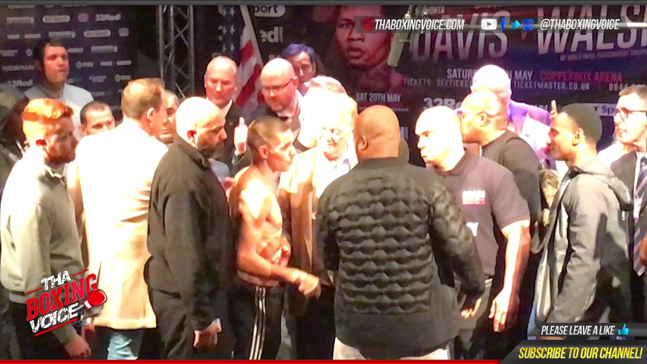 Wow Gervonta Davis vs. Liam Walsh Tank Davis misses weight full face off