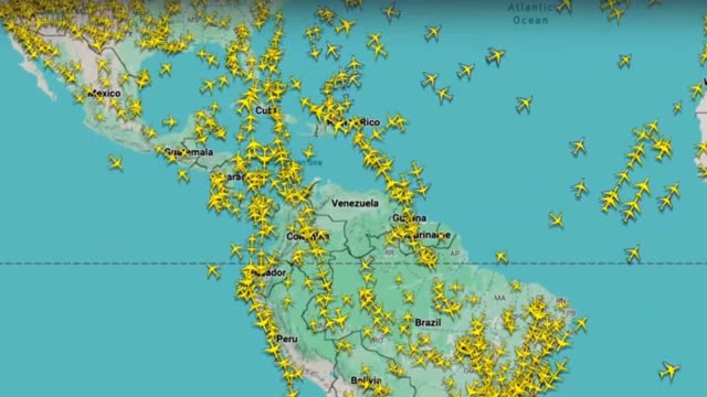 Flight radar shows no planes over Venezuela after US strikes