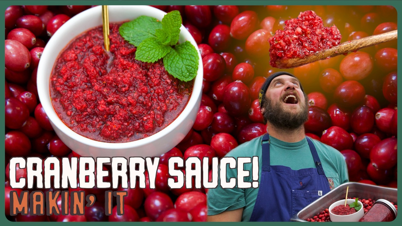Prepare a sweet and tangy homemade cranberry sauce