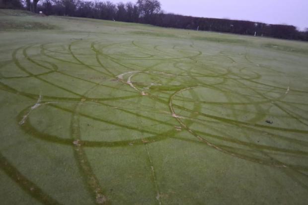 Police investigate 'motocross' criminal damage at golf club near Salisbury