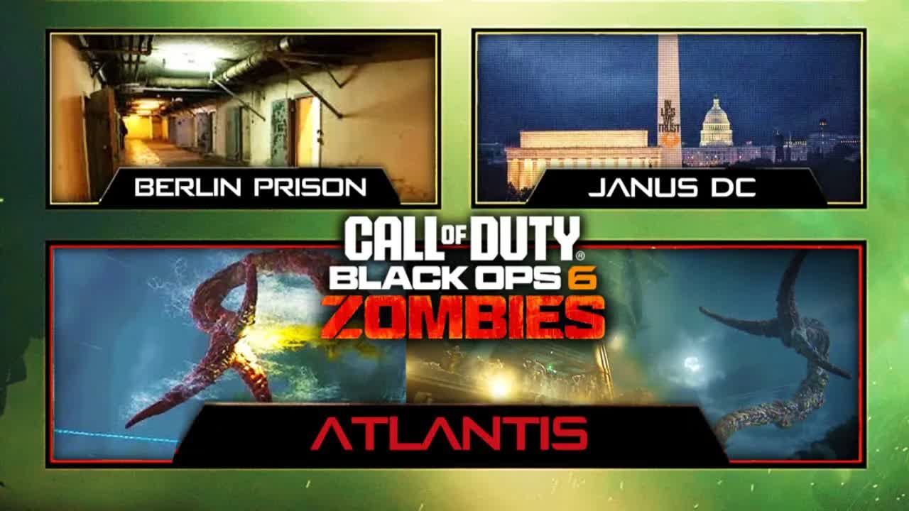 Black Ops 6 zombies all 4 DLC maps announced - original maps, outbreak ...
