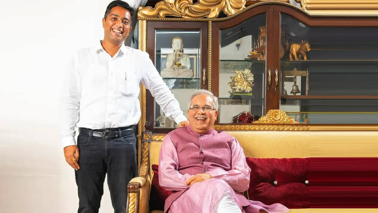 Former Chhattisgarh CM Bhupesh Baghel's son Chaitanya walks out of ...