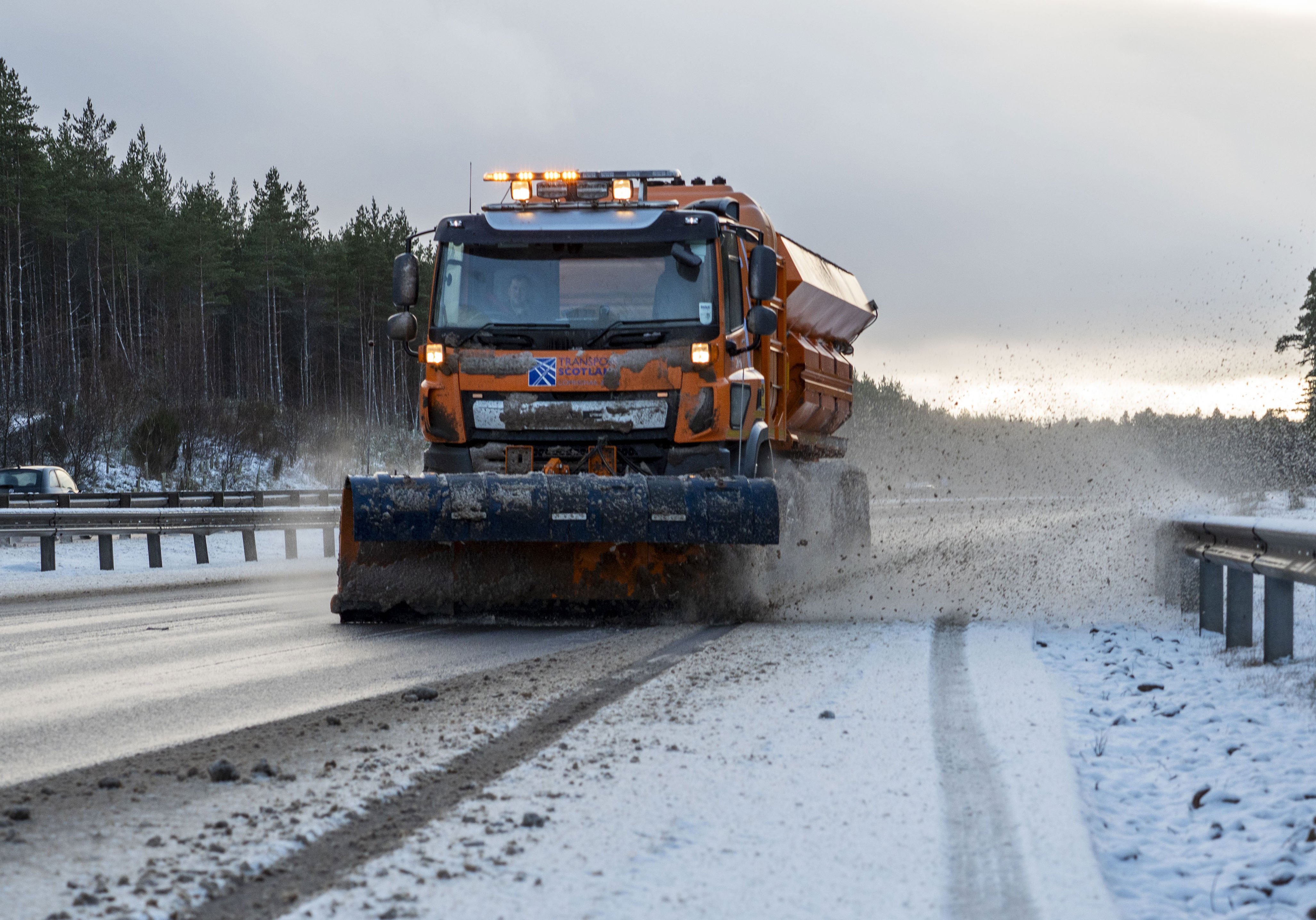A9: Road closed due to extreme snow and ice in Scotand