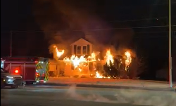 Home breaks out into flames in northeast Fort Wayne