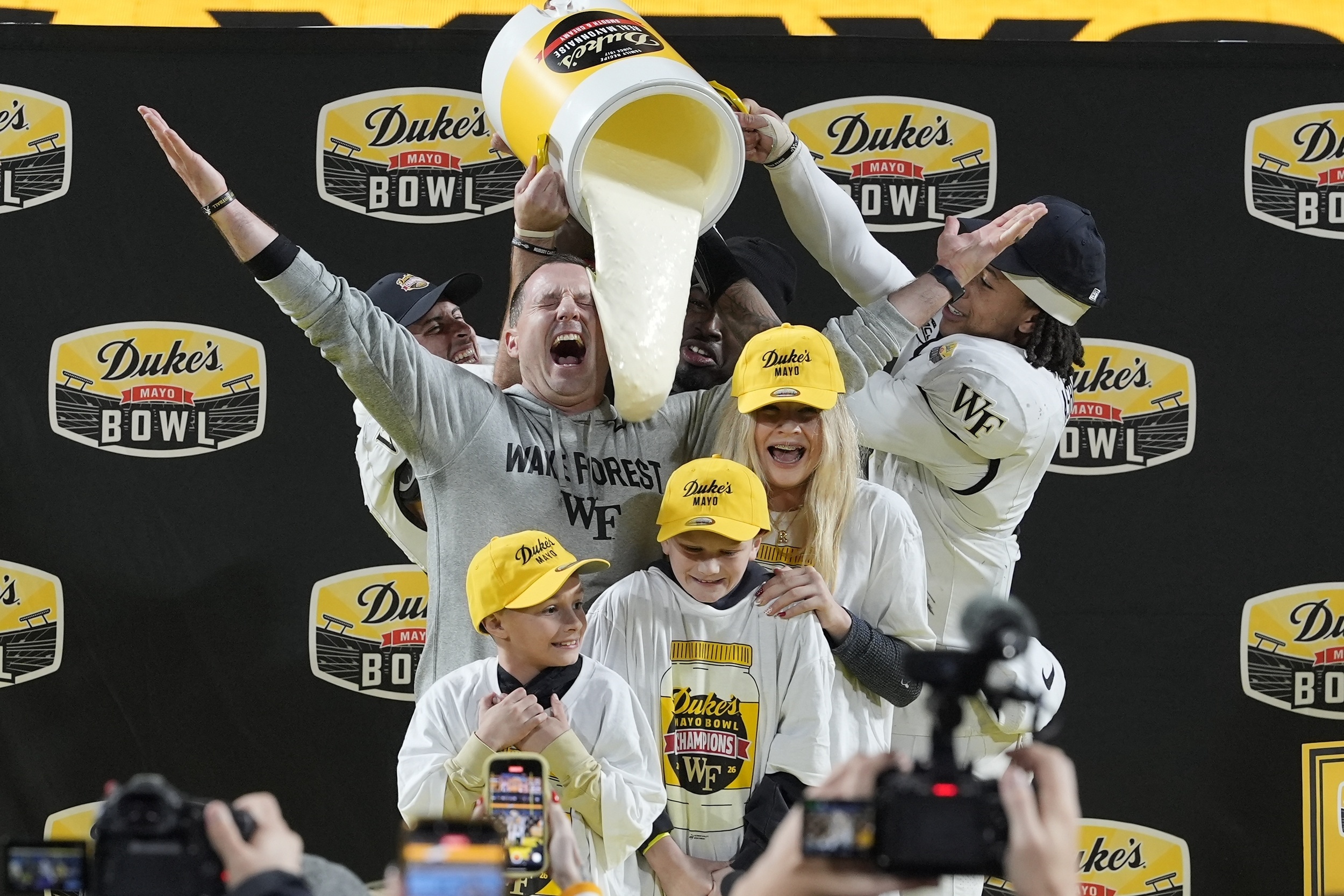 Wake Forest beats Mississippi State in wacky Duke's Mayo Bowl