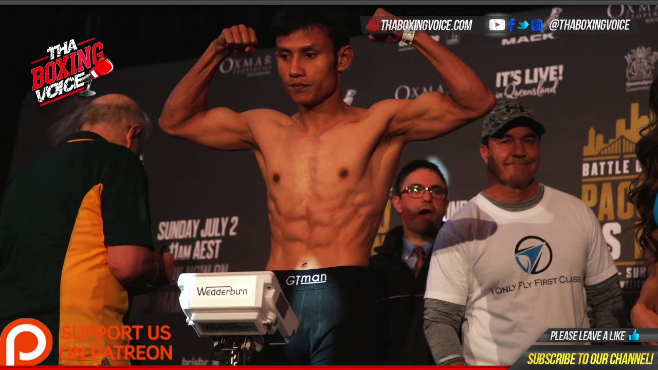 Jeff Fenech trained Brock Jarvis vs. Rasmanudin weigh-in and face-off