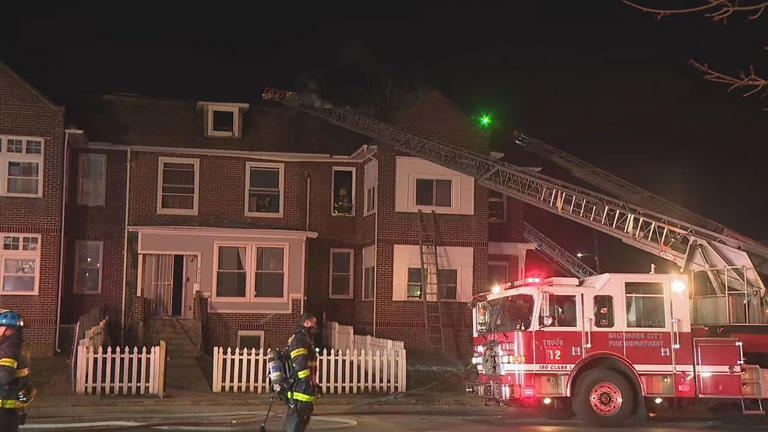 Firefighter injured after battling house fire in northwestern Baltimore