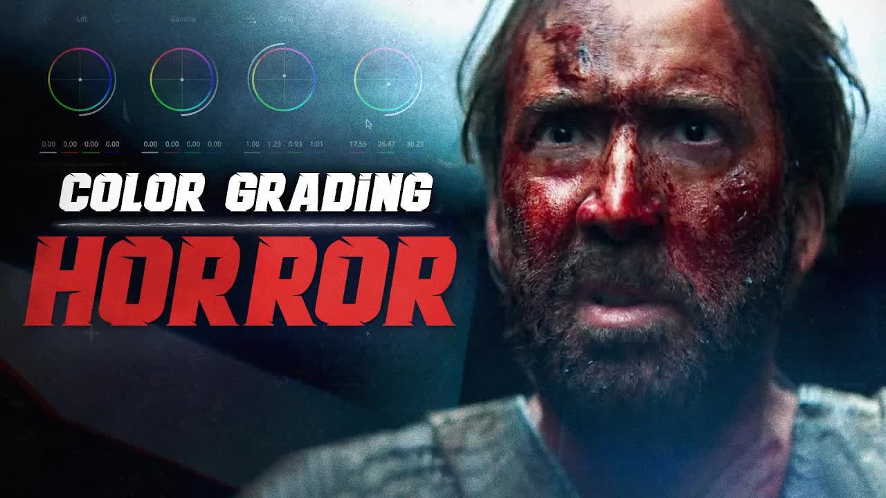 Color grading for horror films - DaVinci Resolve tutorial