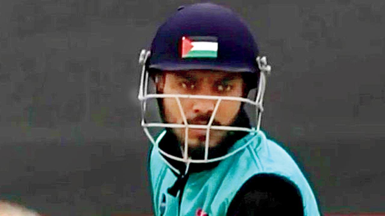 Jammu-Kashmir: Probe over Palestinian flag on cricketer’s helmet