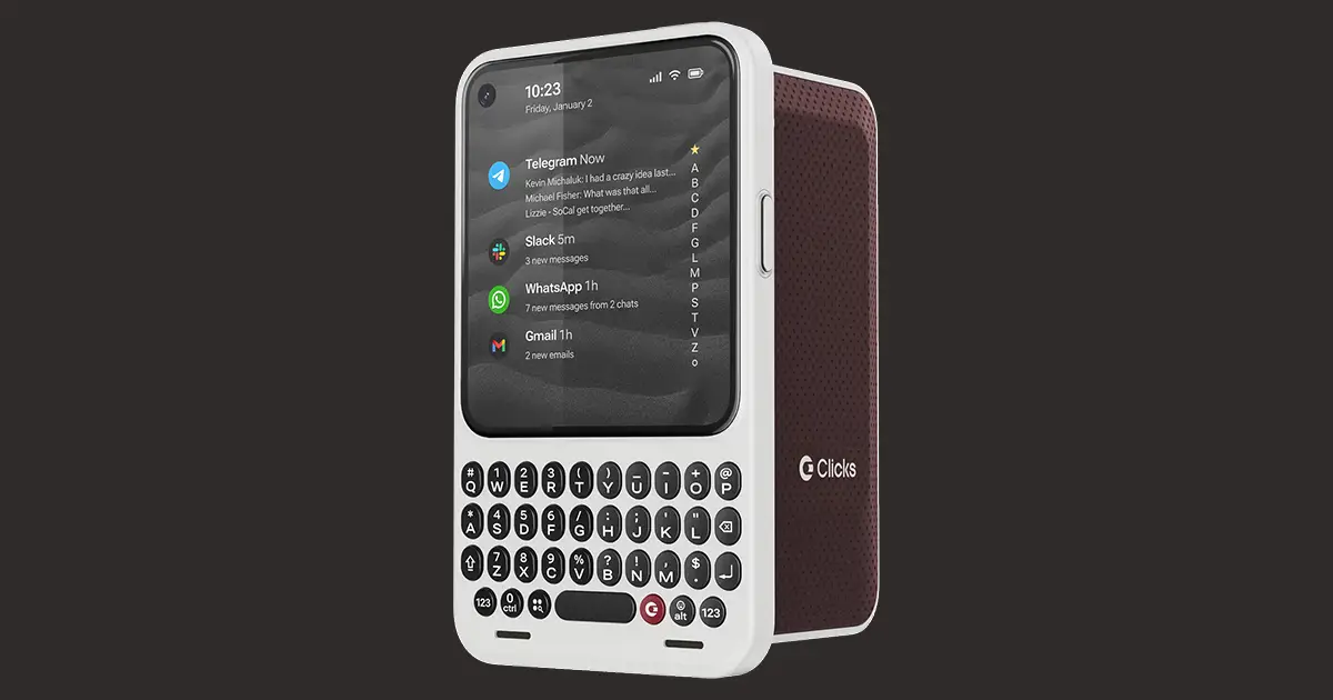 Clicks Communicator สมาร์ตโฟนพร้อมคีย์บอร์ด QWERTY ตอบโจทย์สายแชท