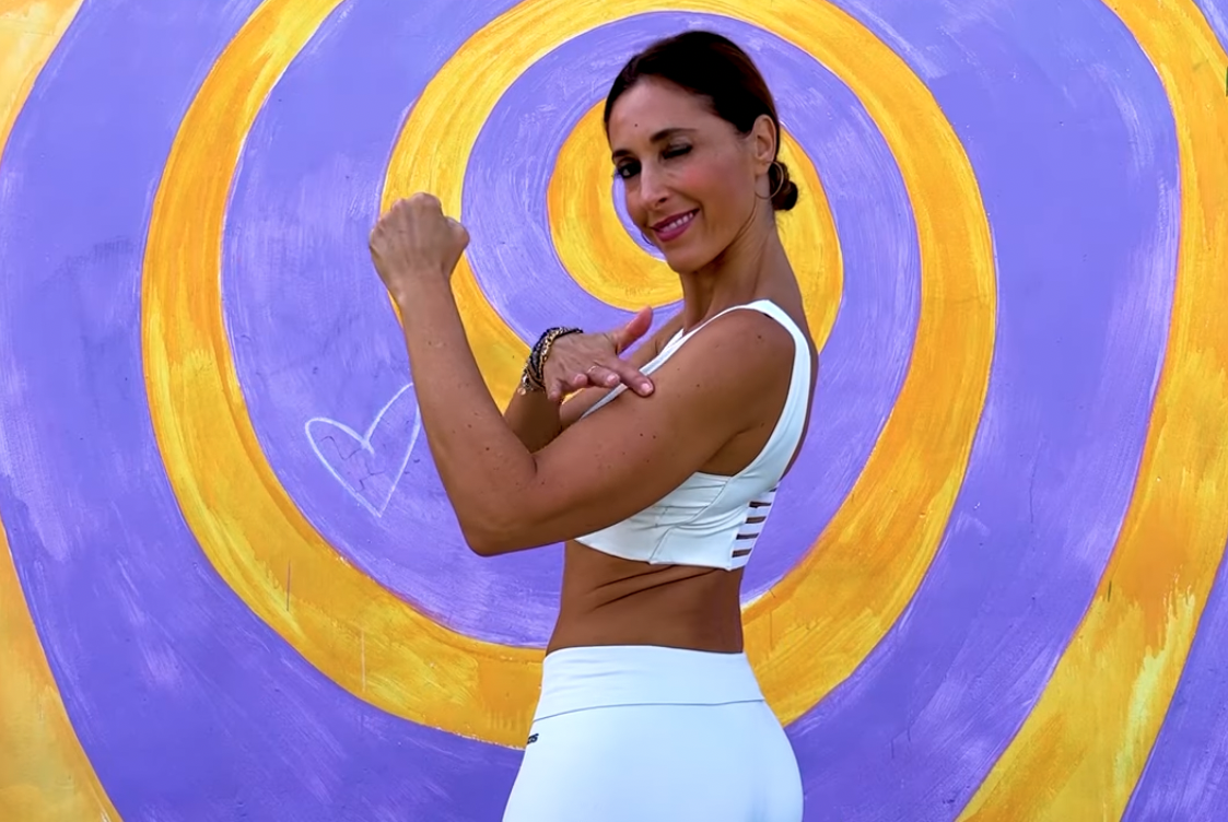 Eliminate back fat and define arms