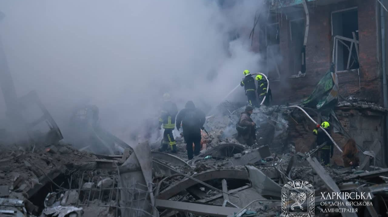 Woman body found under rubble in Kharkiv after Russian attack