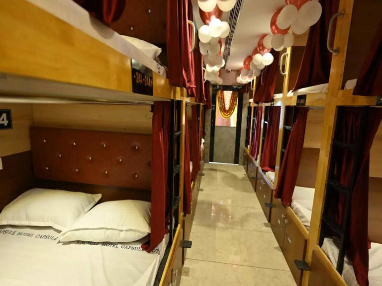 Indian Railways introduces sleeping pods at Guntur, Andhra Pradesh; a ...