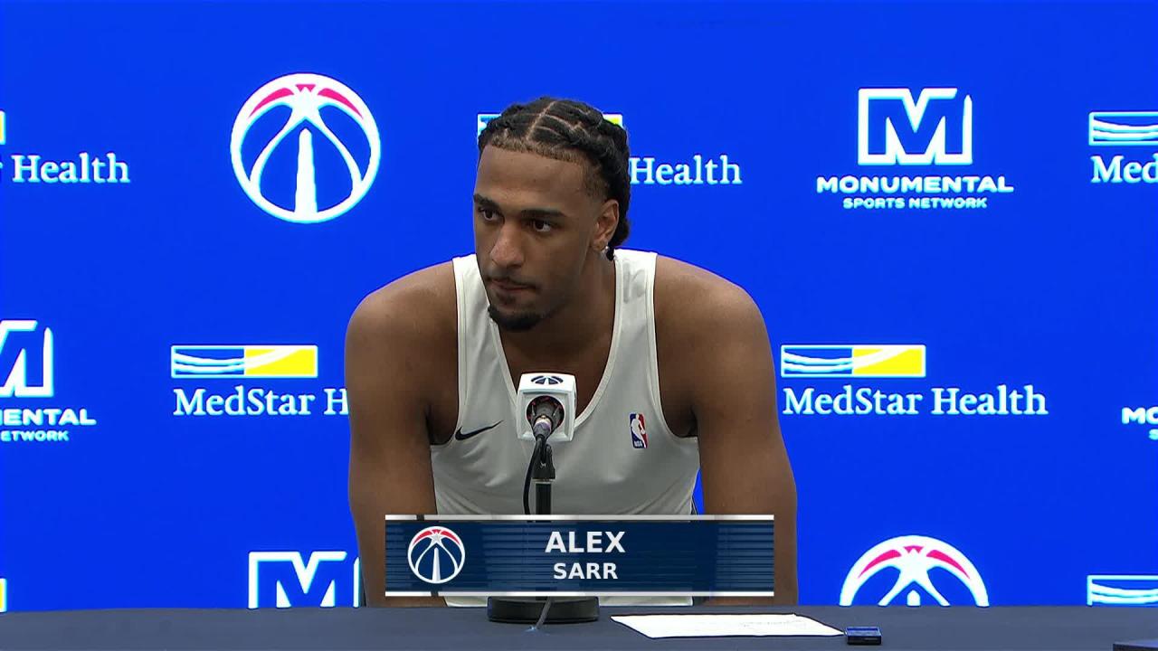 WAS 119, BKN 99: Alex Sarr postgame media availability