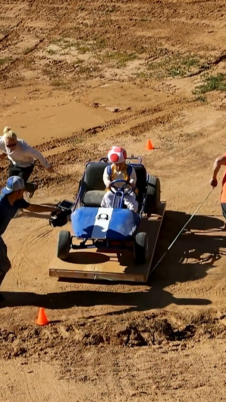 Como gravamos a cena do Mario Kart World