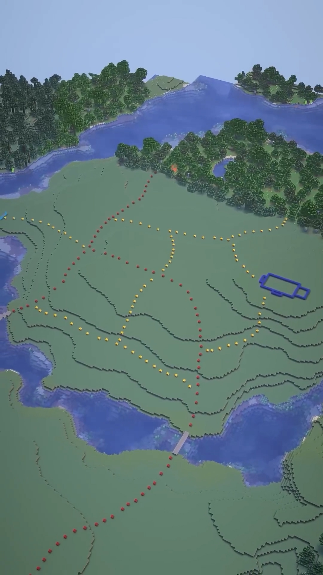 Classic UK style village design in Minecraft