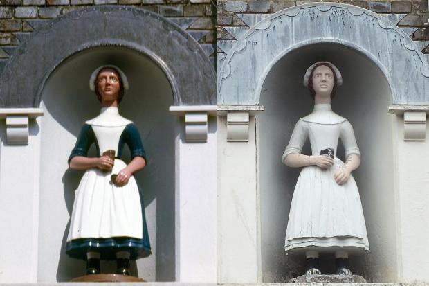 Blue Jenny: The wooden girl looking down on Newport for nearly two ...